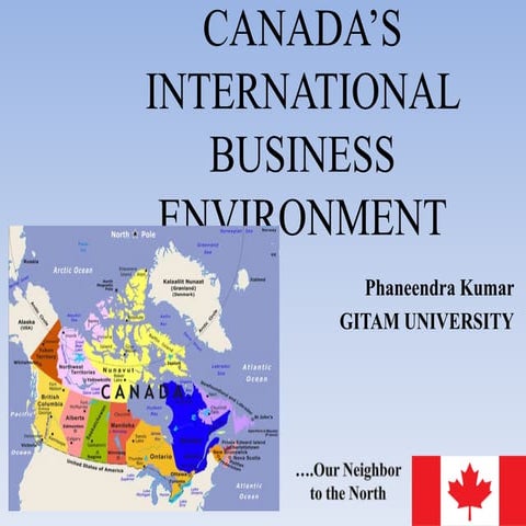 Canada’s international business environment (1) | PPTX