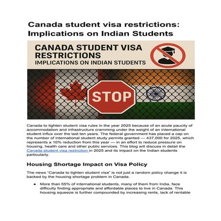Canada student visa restrictions study abroad | PDF