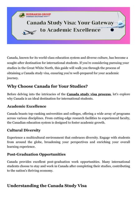 Why You Should Choose Canada Study For Your Education.pptx | Travel ...