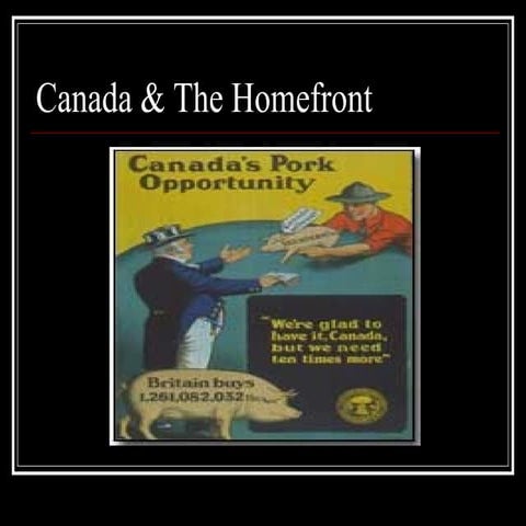 Canada & the homefront | PPT