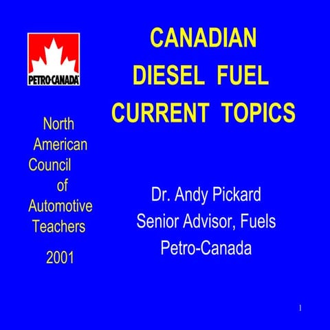 Canadian diesel fuel | PPT