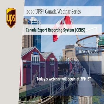 Canadian Export Reporting System (CERS) | PPT