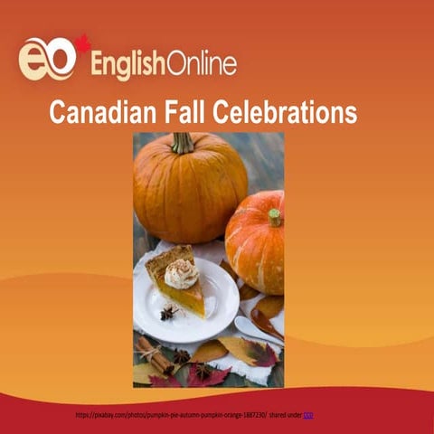 Canadian Fall Celebrations | PPTX