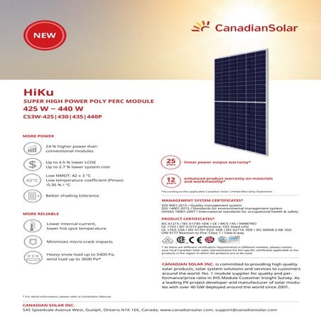 Canadian solar datasheet-hi-ku_cs3w-p_en-2 | PDF