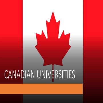 Canadian universities | PDF