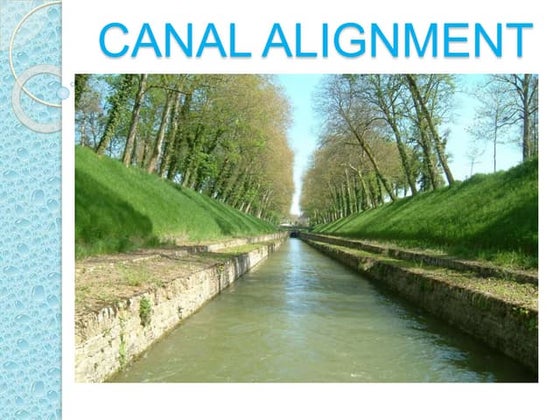 Design of Lined Canal and Canal Lining | PPTX | Geology | Science