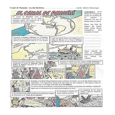 Canal de Panamá, reseña histórica | DOCX
