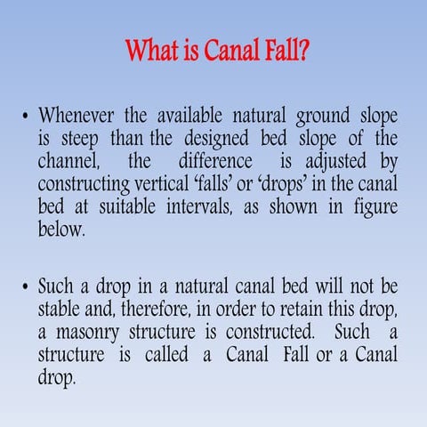 Canal falls | PPTX