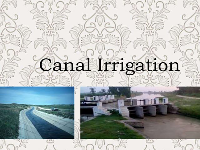 Cross section of the canal, balancing depth and canal fsl | PPTX