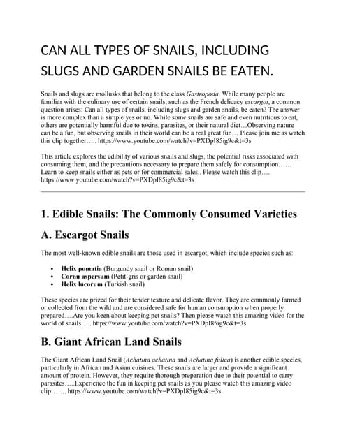WHAT DO SNAILS EAT IN THE WILD..HOW DO THEY EAT AND DIGEST THEIR FOOD..docx