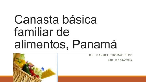 Canasta básica familiar | PPTX