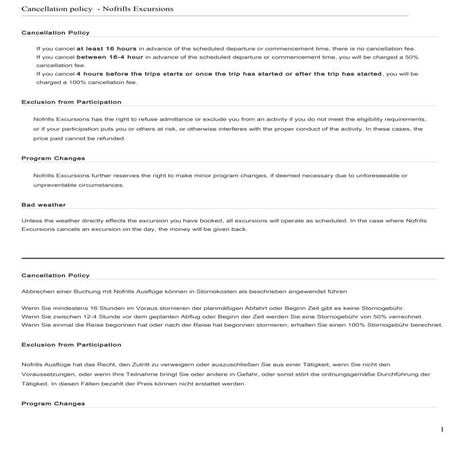 Cancellation policy | PPTX