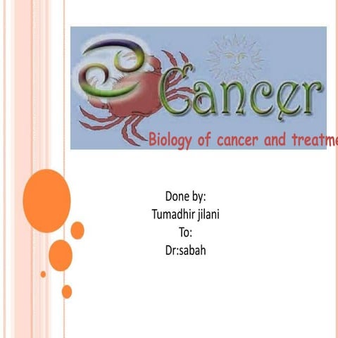 Cancer | PPTX | Cancer | Diseases and Conditions