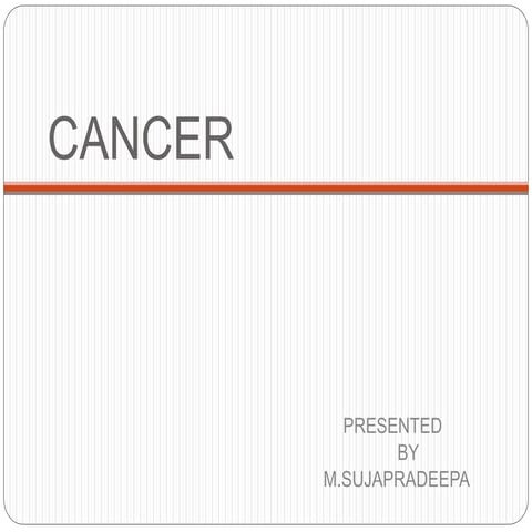 Blood cancer awareness. | PPTX