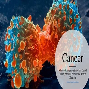 Cancer | PPTX