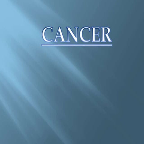 Cancer | PPTX