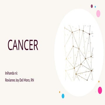 CANCER bhw training manual tk emememememem | PPTX