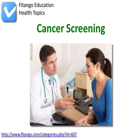 Cancer Screening | PPT