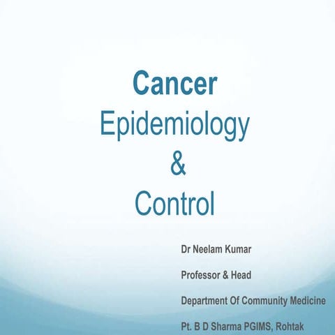 National cancer control programme | PPTX