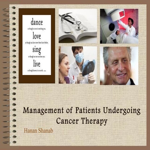 Management of Cancer patients | PPT