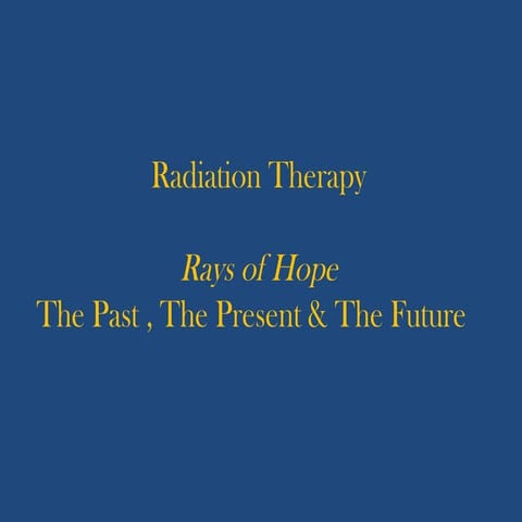 Comprehensive History and Principles of Radiobiology and Radiation ...
