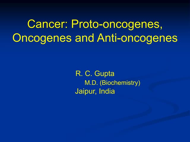 Oncogenes | PPTX