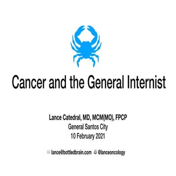 Cancer and the General Internist | PDF