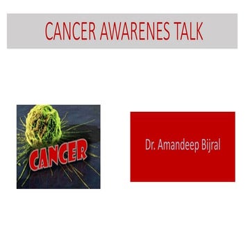 CANCER AWARENES TALK.pptx