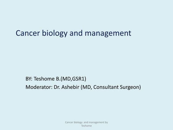 Cancer lab diagnosis | PPT