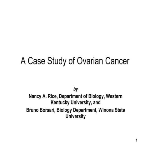 Cancer Case Study | PPT