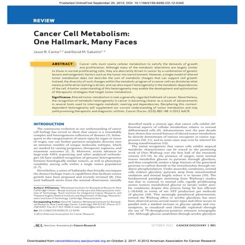 CANCER CELL METABOLISM.pptx