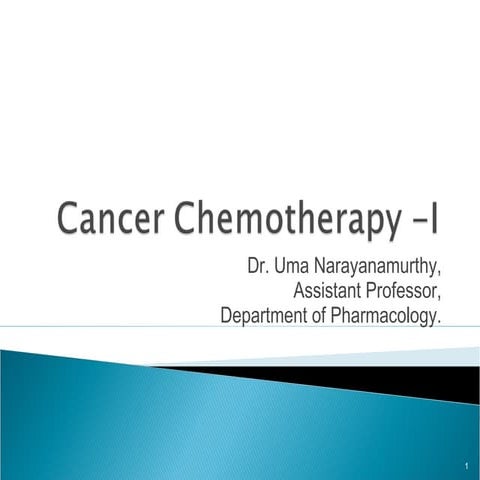 Cancer chemotherapy part I | PPT