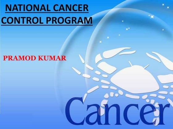 National cancer controll programme | PPTX