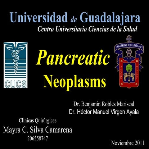 Pancreatic Neoplasms | PPT