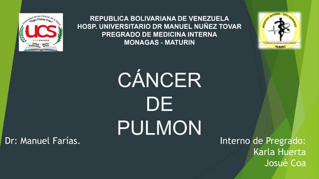 Presentacion De Cancer De Pulmon Exponenciapptx