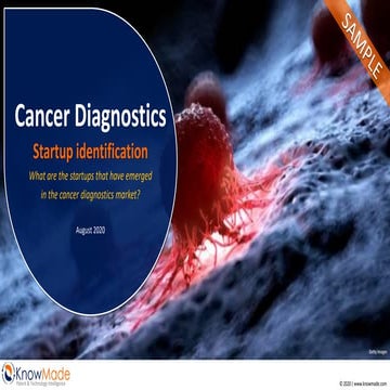 Cancer diagnostics startup identification 2020 sample | PDF