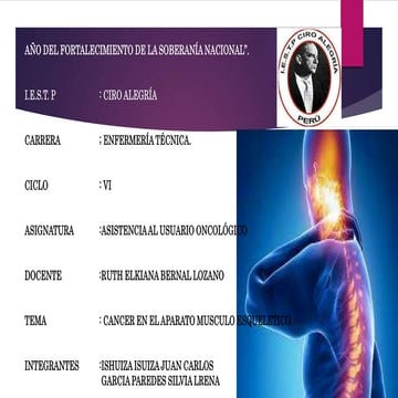 CANCER EN EL SISTEMA MUSCULO ESQUELETICO.pptx
