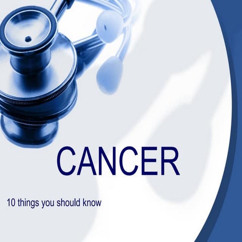 Class 12 biology project on the topic cancer | DOCX