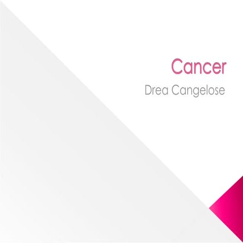 Cancer presentation powerpoint | PPTX