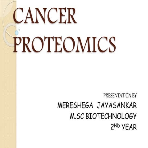 Cancer Proteomics | PPTX