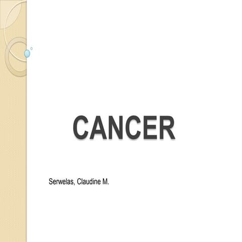 Cancer report | PPTX