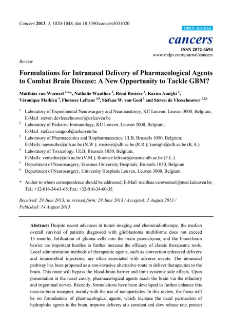 Chemotherapeutic Drug Primed Stem Cells | PDF