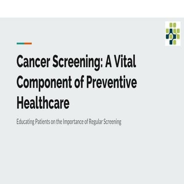 Cancer Screening clinic marlow 222healthcare .pptx