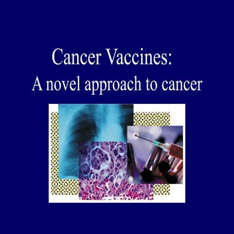 cancer vaccine.pptx for cancer patient M.phil programme | PPTX
