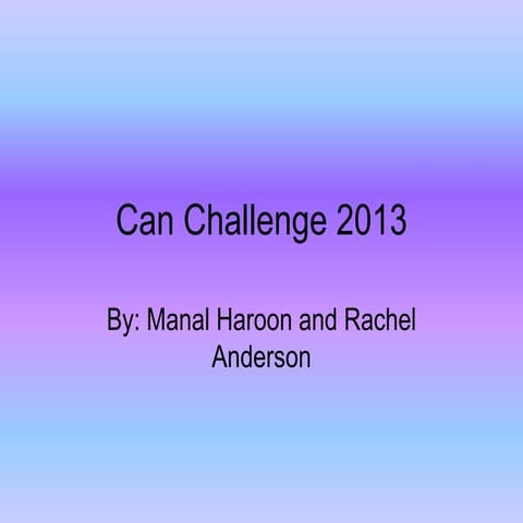 The can challenge | PPTX