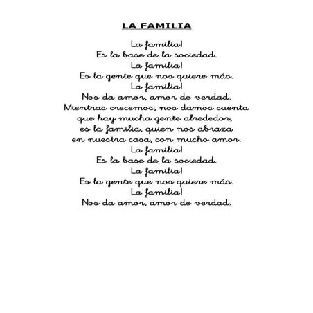 Canción la familia | PDF