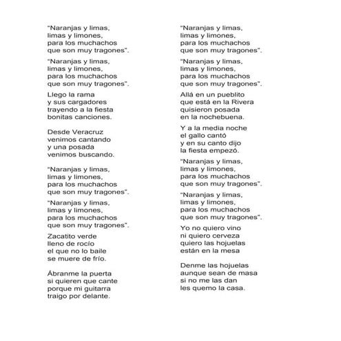 Posadas cancion tradicional mexicana | PDF