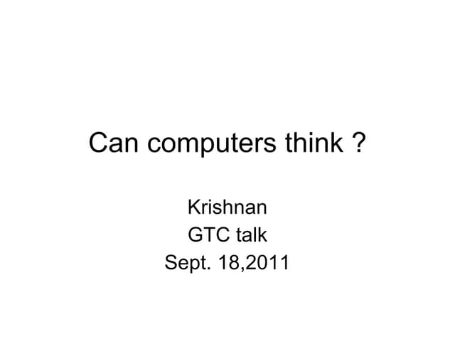 Turing revolution presentation(SCIENCE TECHNOLOGY SOCIETY) | PPTX