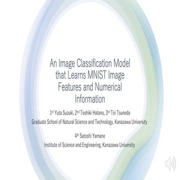 An Image Classification Model that Learns MNIST Image Features and Numerical Information ...