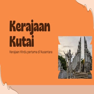 Candi-Candi di Indonesia Presentasi Pendidikan Oranye dan Krem ...